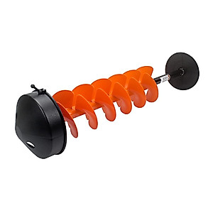 Nordic Legend Hardware Lite E-Drill Combo, Cordless Nylon Ice Drill Auger 6" Dia. W/ICE Scoop Chipper/Universal Drill Adapter/Ice Fishing Rod Rack and 1 Set REPLACMENT Blades