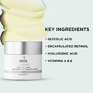 IMAGE Skincare, AGELESS Total Repair Crème, Facial Night Cream Moisturizer with Hyaluronic Acid and Shea Butter, 2 oz