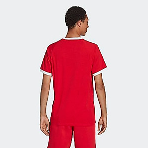 adidas Originals Men's Adicolor Classics 3-Stripes T-Shirt, Better Scarlet, Large