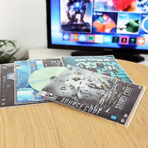 Tarifold DVD Protective Sleeve with Closing Flap for DVD Storage, Space for DVD and DVD Cover, 100/Pack (10281)