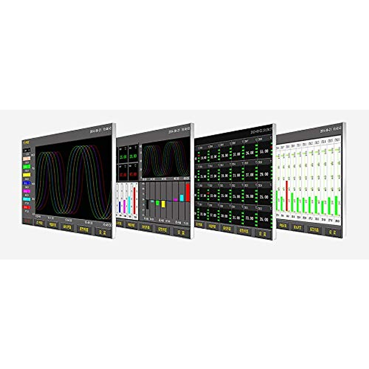 MeterTo 7 inch Color Touch Screen Multi Channel Temperature Recorder TP9000-8 Temperature Data Acquisition 8 Way AC 85VAV~265VAV DC 24VDC±10% Thermocouple K,E,R,B,N,T,E,J,S