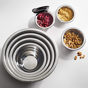 Tramontina Covered Mixing Bowls Stainless Steel 14 Pc Gray, 80202/507DS