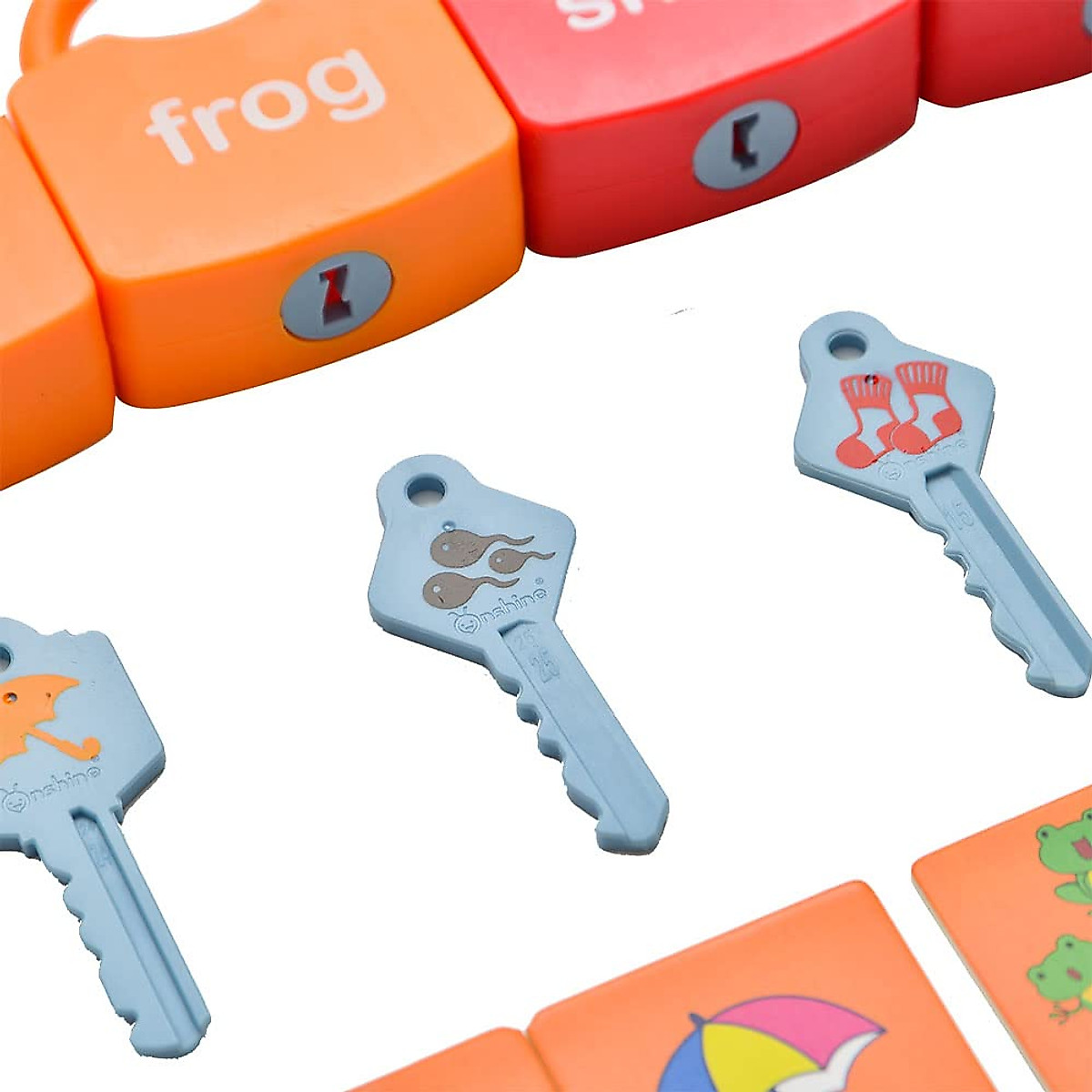 Montessori Lock and Key Set Kids Learning Locks with Keys Montessori Toys Materials for Toddlers Ages 3 yrs+ Boys and Girls Preschool Education Games Gift (ZSRCSH)