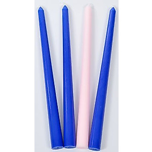 Blue Advent Candle Set