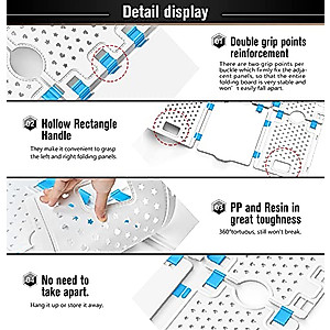 BoxLegend Version 4 Shirt Folding Board t Shirts Clothes Folder Durable Plastic Laundry folders Folding Boards Helper Tool for Adults and Children, White