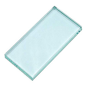 Pro Nail Art Painting Color Toning Glass Board Makeup Palette Eyelash Extension Adhesive Glue Pallet Glass Palette Stand（2 x 4 Inch ）