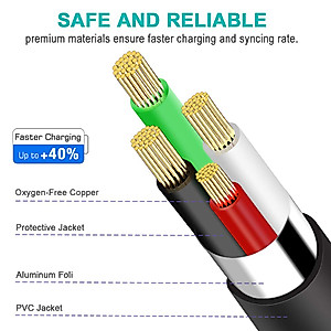 SCOVEE PS3 Controller Cord, 【2 Pack 10ft】 PS3 Charger Cable for Sony 3 / PS-3 Slim SixAxis Controller,PS3 Charging Cord,PS3 Charging Cable,PS Move DualShock 3 Remote Charge Wire