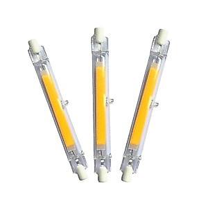118mm 10W R7S LED Bulb (3 Pack) 100W Halogen Equivalent 118mm J-Type 10W 110-140V R7S Base Cool White 6000K J Type T3 118mm Double Ended Flood Light 360°Beam Angle Landscape Lights