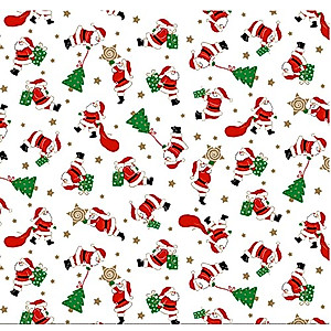 Michael Miller Santa's Workshop, White 15 Yard Bolt