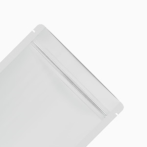 QQ Studio Pack of 100 Translucent Front Matte White Poly Plastic Resealable Bags (3.3oz (5" x 7"), White Stand-Up Pouch)