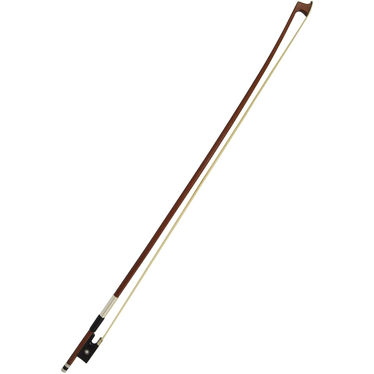 AMZZ 4/4 Full Size Student Violin Bow - Handcrafted Brazilwood Stick, Well-Balanced, Horsehair for 4/4 size violins and 12-13" violas（4 4 Violin Bow）