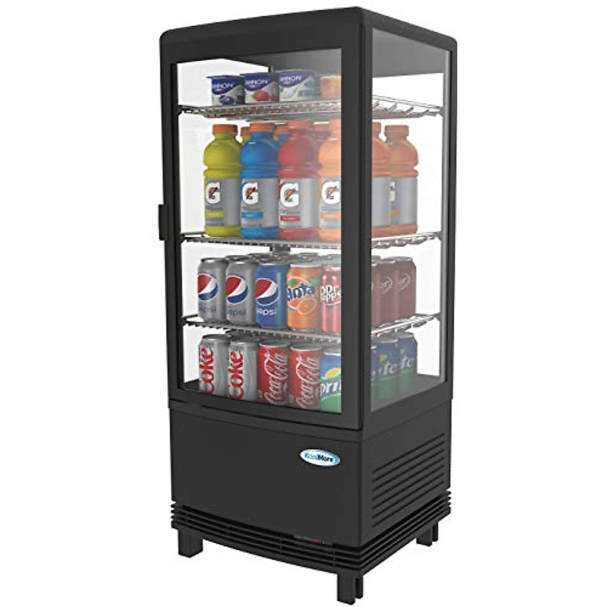 KoolMore CDCU-3C-BK Display Refrigerator, Black, 3cubic feet