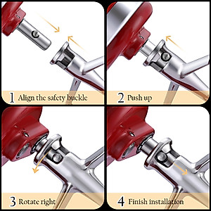 Gdrtwwh Stainless Steel Flat Beater Attachment for KitchenAid 7 Quart Bowl Lift Stand Mixer,Replacement Parts Bread Hook, Dishwasher Safe(Replace KA7QCFB)