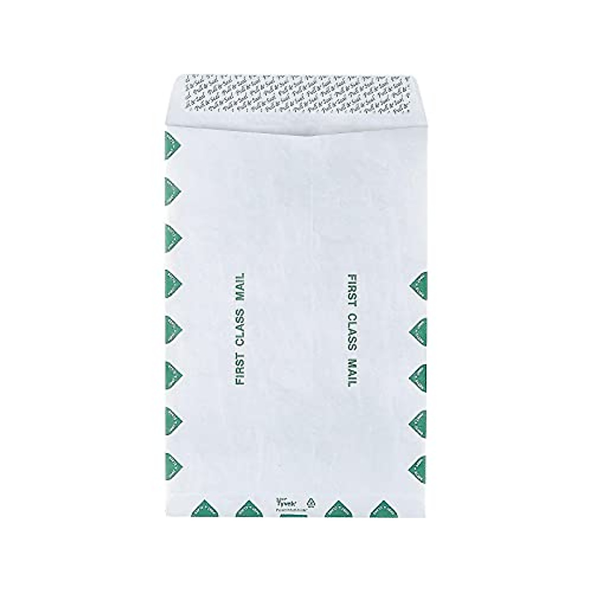 Staples Spl17179 Easyclose Catalog Envelopes, 10X15, White With Green Diamond Border, 100/Bx
