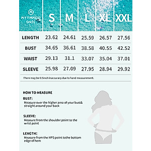 ATTRACO Womens Rash Guard Zip-Front Swimsuit Swim Shirt UV Sun Protection Floral