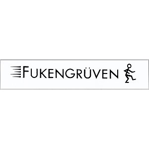 Square Deal Recordings & Supplies - Fukengruven - Logo with Stick Figure - Sticker