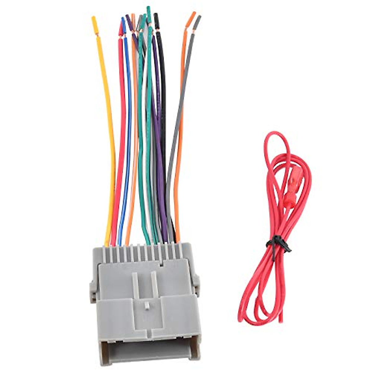 RED WOLF Car Radio Stereo Wiring Harness Antenna Adapter Connector Factory Head Unit Power Plug for Select Buick CX Cadillac Escalade Pontiac Isuzu 2000-2008