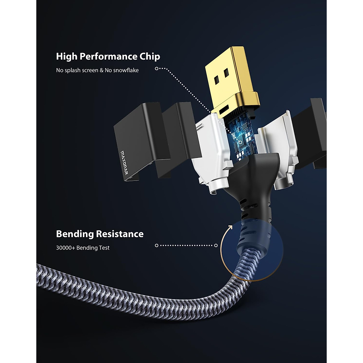 Maxonar VESA Certified USB C to DisplayPort 1.4, 8K 60Hz Thunderbolt 4/3 /USB4 to DP Cable 3.3FT/1M(4K 60Hz 144Hz 120Hz 2K 240Hz) 32.4Gbps HBR3 Alt Mode Adapter for Mac Studio, M2 M1 MacBook - Black