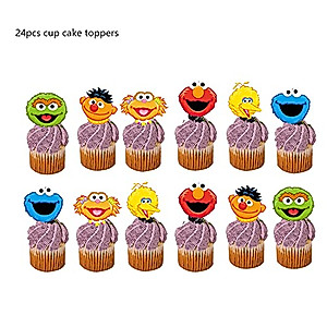 51-piece themed Birthday party Supplies set includes banners, tablecloths, balloons, dinner plates, goody bags, cake toppers and cupcake toppers for boys' and girls' birthday party decorations