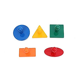 Shape Puzzles Adena Motessori 5-Shape Preschool Equipment Early Development Baby Toy