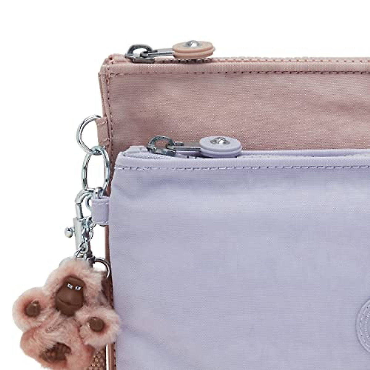 Kipling Womens Women's Iaka Crossbody Bag, Removable Strap, Zipped Main Compartment, Water Resistant, Crinkle Nyl Wristlet, Canyon Mist Set, 11 L x 8.5 H 0.5 D US