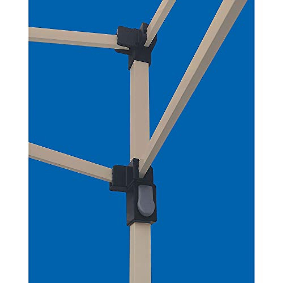 Z-Shade 10 x 10 Foot Lawn and Garden Event Outdoor Portable Canopy Gazebo Pop Up Shelter Tent with Skirts for Camping and Outdoor Parties, Tan