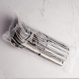 Enwinner 4 Set Picnic Flatware Set, Cutlery Set Extra Strong Ultra Silverware Set, 3 Pieces Knife Fork Spoon Set for Home Use/Travel/Picnic/Camping Utensils Set 2 ggryr nr4ne4 (4 set)