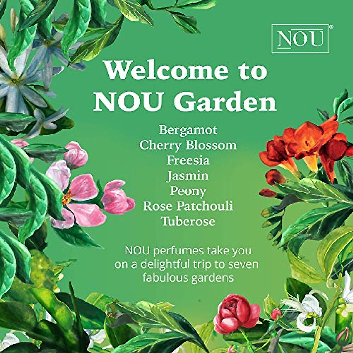 NOU Bergamot Perfume – Citrus Perfume – Natural Perfume for Women with Essential Oils – Fresh Smelling Perfume with Citrus and Musk Notes Bergamot Perfume for Women 1.7 fl oz EDP