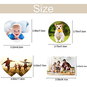 Custom Magnet Add Your Photo Fridge Magnets Home Decoration Photo Refrigerator Magnets Office and Kitchen Locker Magnets (Rectangle（1pcs）)