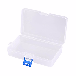NUOBESTY 10pcs Plastic Storage Box Clear Single Compartment Clear Plastic Jewelry Box Organizer Bead Storage Containers for Small Items Crafts Jewelry Hardware