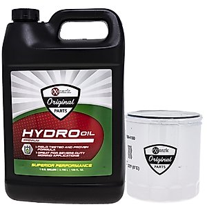 Exmark Hydraulic Oil 1 Gallon and Bi-Directional 25 Micron Filter Kit Lazer Z AS E S X Z Series 116-1218 109-4180