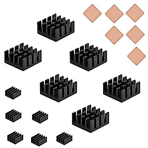 Heatsink Kit for Cooling Cooler Raspberry Pi 3 B+, Pi 3 B, Pi 2, Pi Model B (18 pcs)