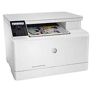 HP Laserjet Pro MFP M182nw Wireless All-in-One Laser Printer, Print Scan Copy Fax, 17ppm, 600x600DPI, 150-Sheet, 2-Line LCD with Numeric keypad, White, Durlyfish