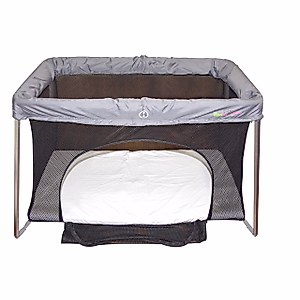 Fitted Bed Sheet for Portable ElanBambino Travel Crib, 23" x 44". Your Baby Will Love The Custom White Cotton Layer of Comfort. Made Exclusively for ElanBambino Mini Portable Cribs (Sold Separately).