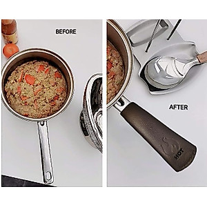 Leather Cast Iron Skillet Pan Handle Cover (Standard 4.5) Thick Leather Heat Resistant Leather Handle Holder for Cast Iron Skillets & Pans (Handmade)