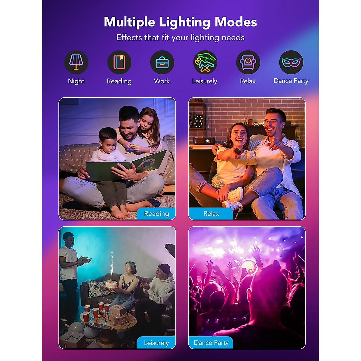 Govee Smart Recessed Lighting 6 Inch, Wi-Fi Bluetooth Direct Connect RGBWW LED Downlight, 65 Scene Mode, Work with Alexa & Google Assistant with Junction Box, 1100 Lumen, 4 Pack