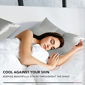 PURE ECO Rich Silk 6 Piece Satin Sheet Set Twin XL Size (39x80)+ Upto 12 Inch Deep Pocket Black Color Smooth Soft and Silk Satin Bed Sheets Twin Size Bedding Set