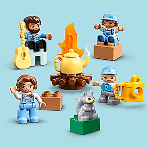 LEGO DUPLO Town Family Camping Van Adventure 10946 Building, Playing and Learning Camping Toy for Toddlers and Kids; New 2021 (30 Pieces)