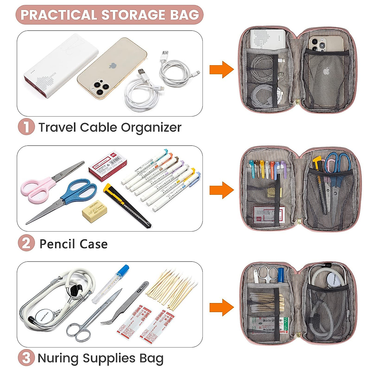 LOVEVOOK Laptop Backpack Purse for Women Work Traveling Commuter Backpack Business Computer Bag Doctor Nurse Bags College Backpack Teacher Laptop Bag, 15.6 Inch, Black-brown (Upgraded)