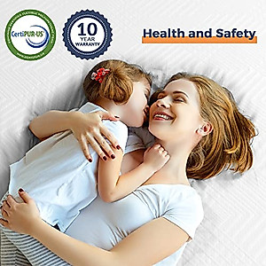 IULULU Full Mattress, 6 inch Memory Foam Mattress in a Box Full Size for Bunk Bed, Medium Firm, CertiPUR-US Certified, Made in USA, White