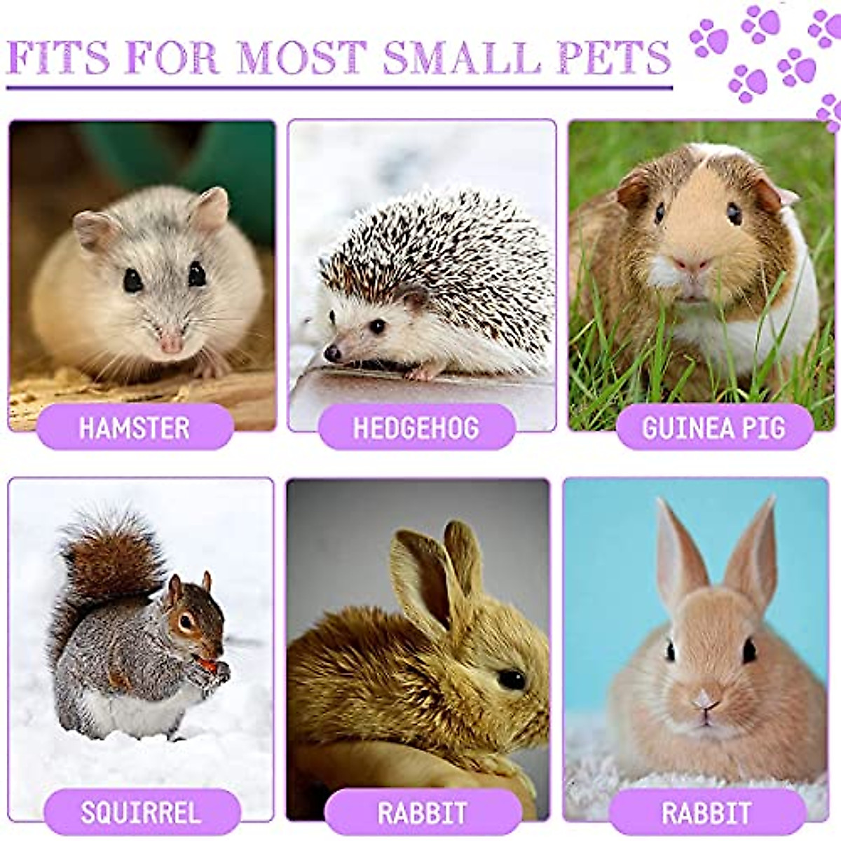 G YITENG Small Animal Bunk Bed Ferret Hammock Pet Rat Cage Hammock Sleep Bed Play Platform Tunnel Hamster Cage Accessories Hanging Hideout Tunnel Tube Toy (Purple)