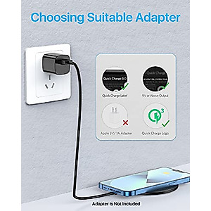 Wireless Charger, 15W Qi Fast Wireless Charging Pad Compatible with iPhone 14/13/13 Pro/13 Mini/13 Pro Max/12/11/ X/XS, Samsung Galaxy S22/ S21/ S20/ S10, Note 20/10, Pixel 6/5, LG (No AC Adapter)