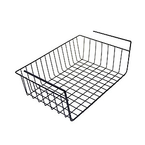 Alipis Fridge Shelves Shelf for Desk Kitchen Cabinet Shelf Hanging Storage Bin Basket Under Shelf Wire Rack Under Shelf Organizer Lower Hanger Lower Hanging Basket Storage Basket Food