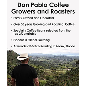 2LB Pablo's Pride Guatemala - Medium-Dark Roast - Whole Bean Arabica Coffee - Low Acidity - 2 Pound Bag