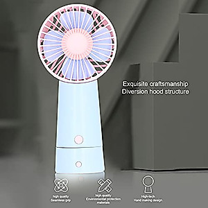 plplaaoo Magnetic Suction Hand Held Fan, Personal Cooling Fan, 90 Degree Shaking Small Desktop Fan, Adjustable USB Charging Electric Fan with Battery, Handheld Fan for Dormitory Office Home