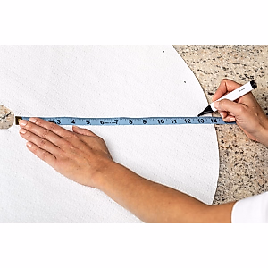 Smooth Top EasyLiner Lazy Susan Liner Kit - Easy to Install, Circular, Non Slip Shelf Liner for Lazy Susan Kitchen Cupboards and Shelves, 30 Inch Diameter, White, 2-Pack