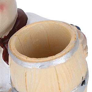 Chef Figurines Toothpick Holder, Resin Toothpick Dispenser with Italian Chef Statue for Kitchen Counter Restaurant Coffee Shop Decor