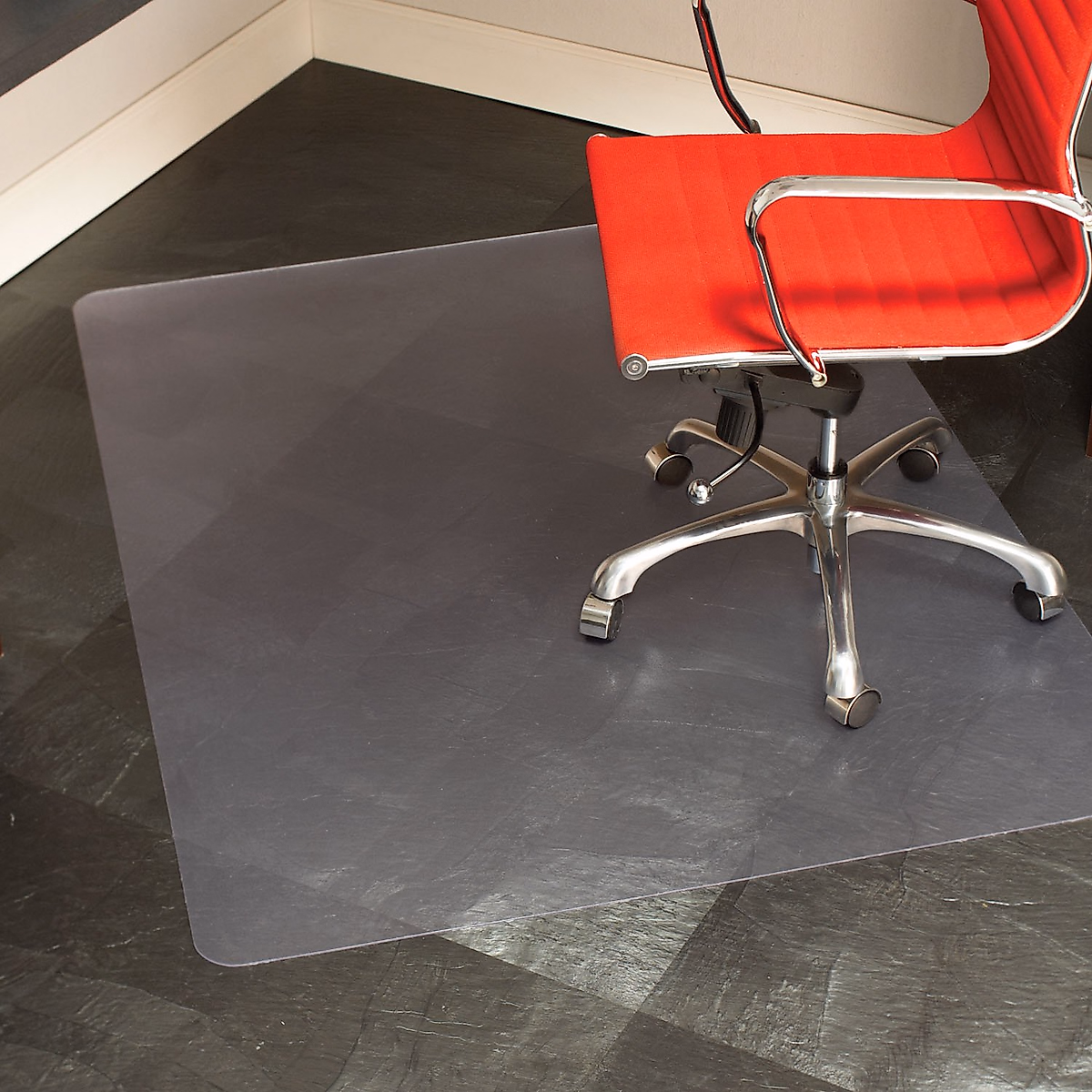 ES Robbins Everlife 60" x 72" Multitask Series Hard Floor Rectangle Chairmat, Clear