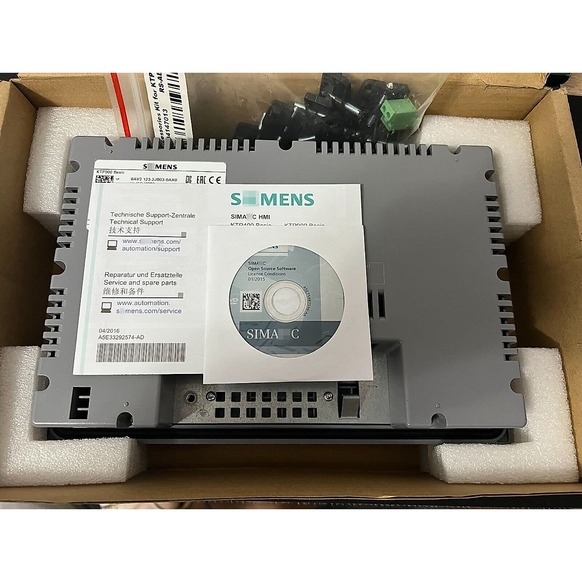 CBBEXP 6AV2123-2JB03-0AX0 KTP900 Basic Panel Key/Touch 9" TFT Display 6AV21232JB030AX0 Sealed in Box 1 Year Warranty Fast Shipment