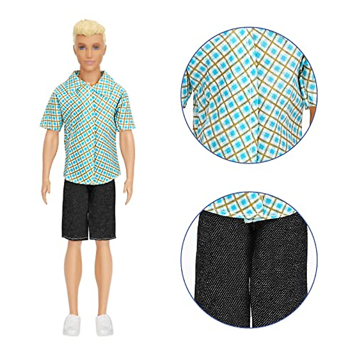 SOTOGO 29 Pieces Doll Clothes and Accessories for 12 Inch Boy Doll Include 12 Sets Doll Clothes/Casual Clothes/Outdoor Outfits and 4 Pairs of Shoes